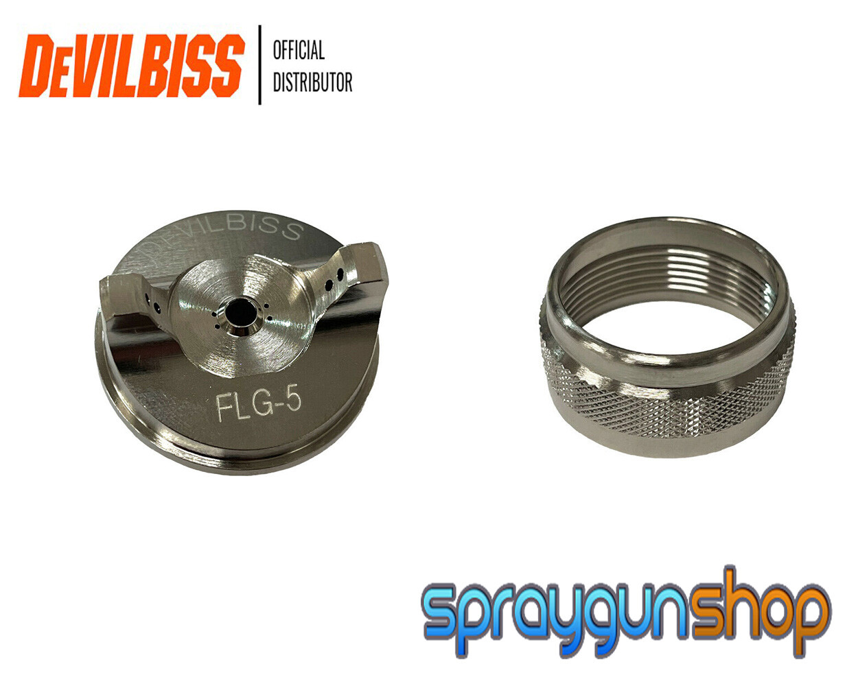 DeVilbiss - FLG5 No.5 Air Cap & Retaining Ring | eBay