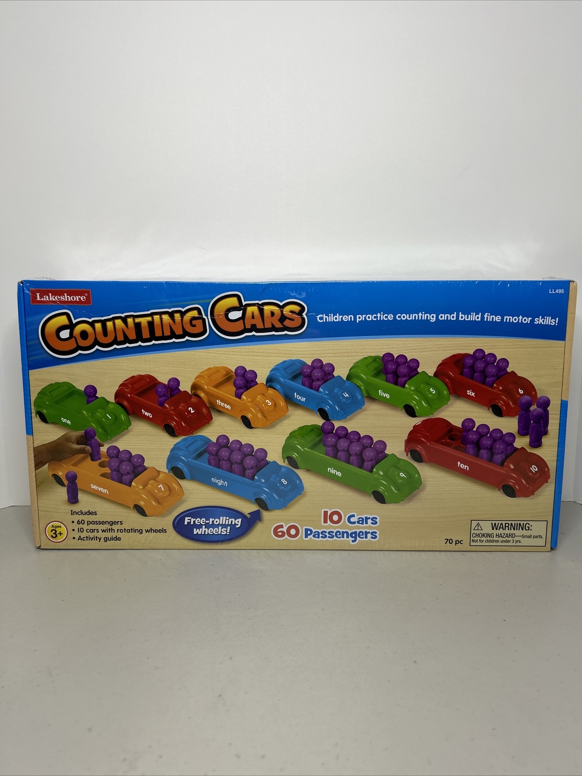 Lakeshore Counting Cars Counting & Fine Motor Skils Activity Set New In ...