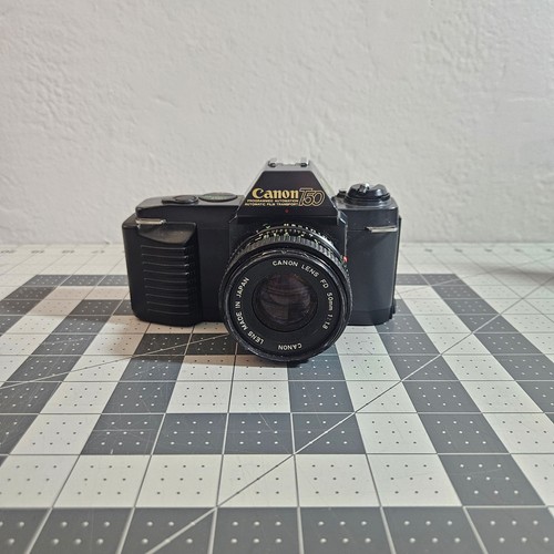 Canon T50 35mm SLR Film Camera w/ Canon FD 50mm 1:18 Lens Parts Or ...