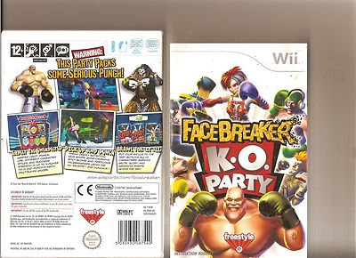 FACEBREAKER KO PARTY NINTENDO WII BOXING GAME | eBay