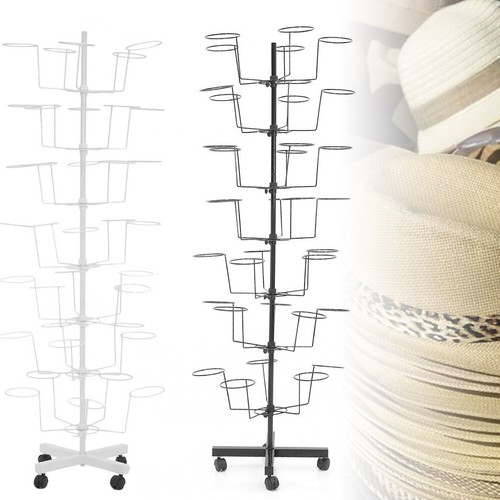 Rotating Hat Display Spinner Retail Hat Rack Metal Floor Stand Rack ...