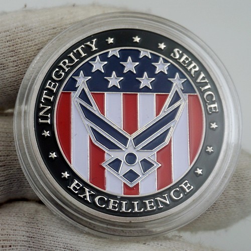 US AIR FORCE USAF INTEGRITY SERVICE EXCELLENCE CHALLENGE COIN Airman ...