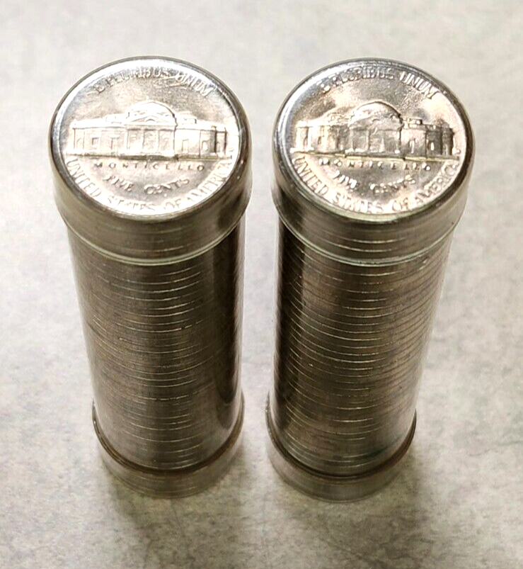 2 Roll Lot of 1957-D & 1959-D BU Jefferson Nickels - Estate Finds - Pristine! | eBay
