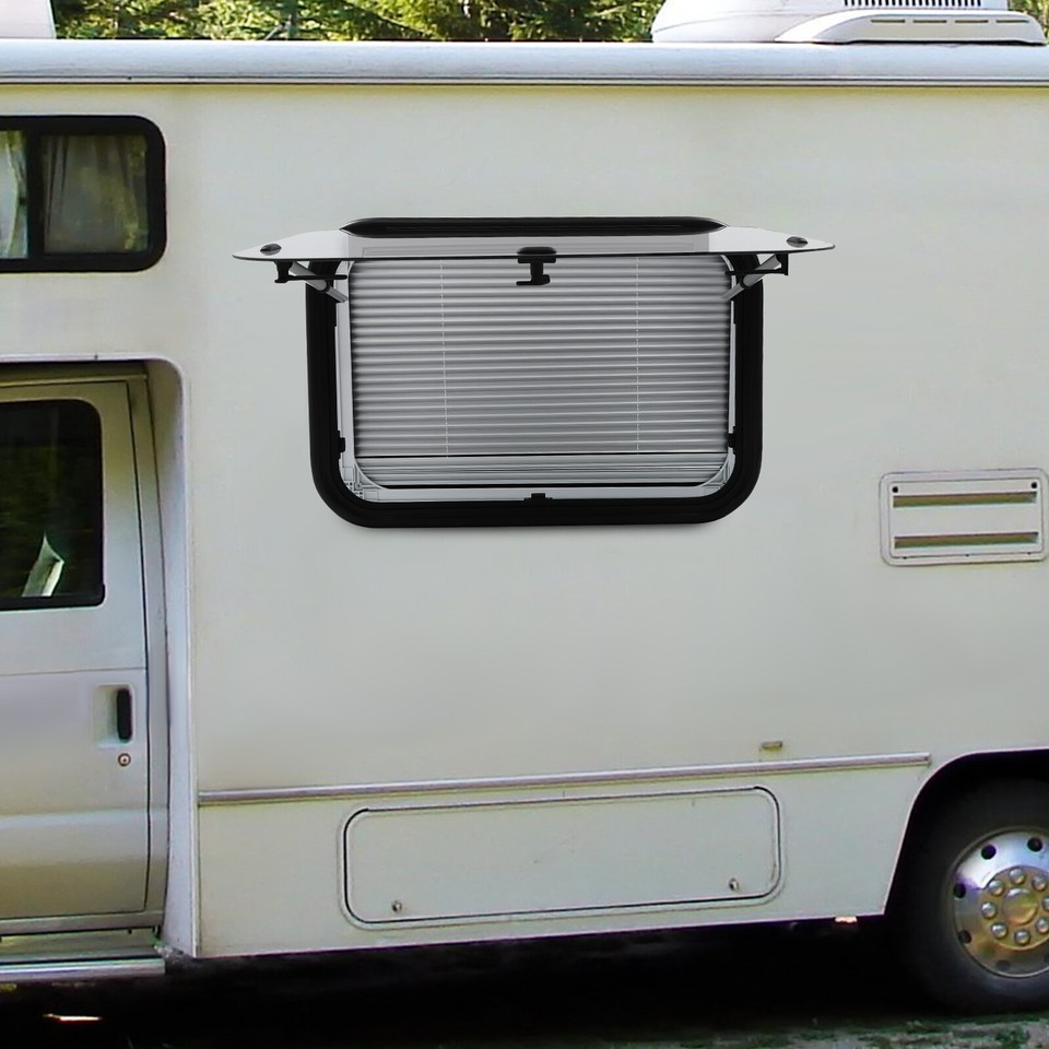 RV Caravan Camper Top-Hinge Push-Out Window 750mm x 500mm 30mm with ...