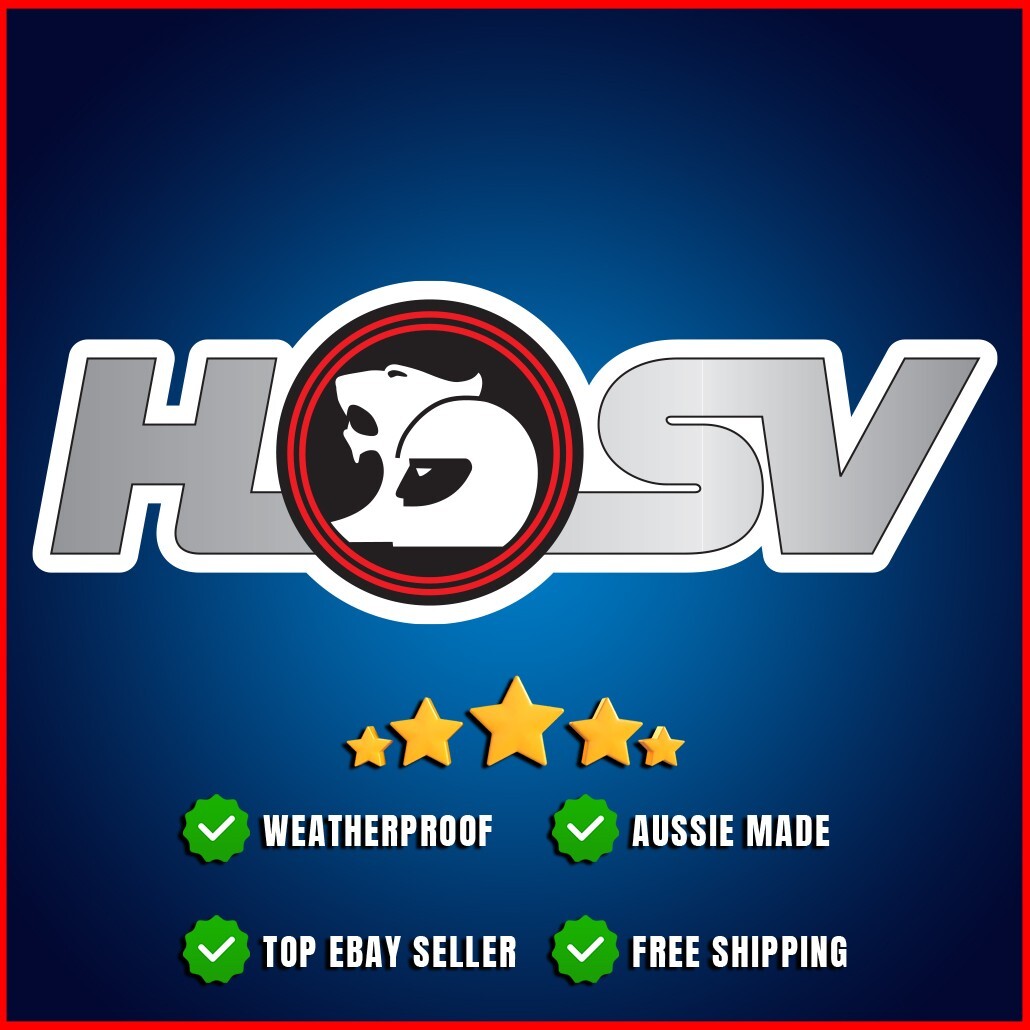 Hsv Logo Flat Sticker High Quality Weatherproof For Laptop Car Ute ...