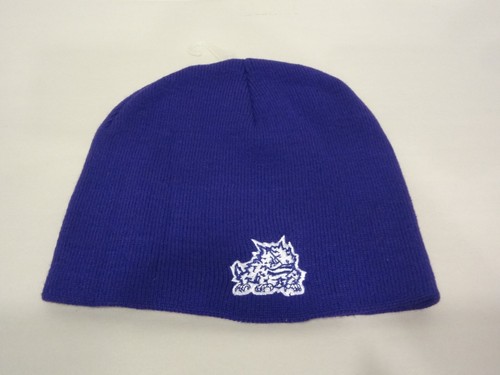 VTG NCAA TCU Horned Frogs Knit Skull Cap Beanie Captivating Headgear ...