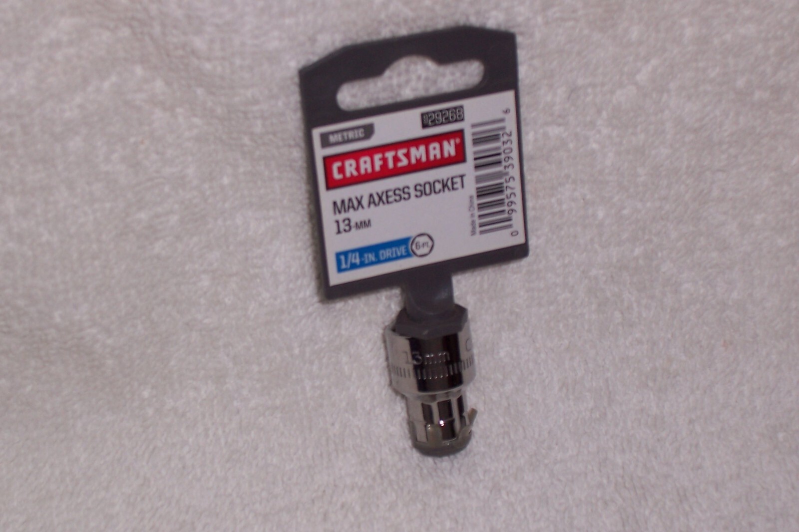 CRAFTSMAN Max Axess 1/4" Drive 13mm 6 Pt. Go-Thru Pass-Through Socket ...