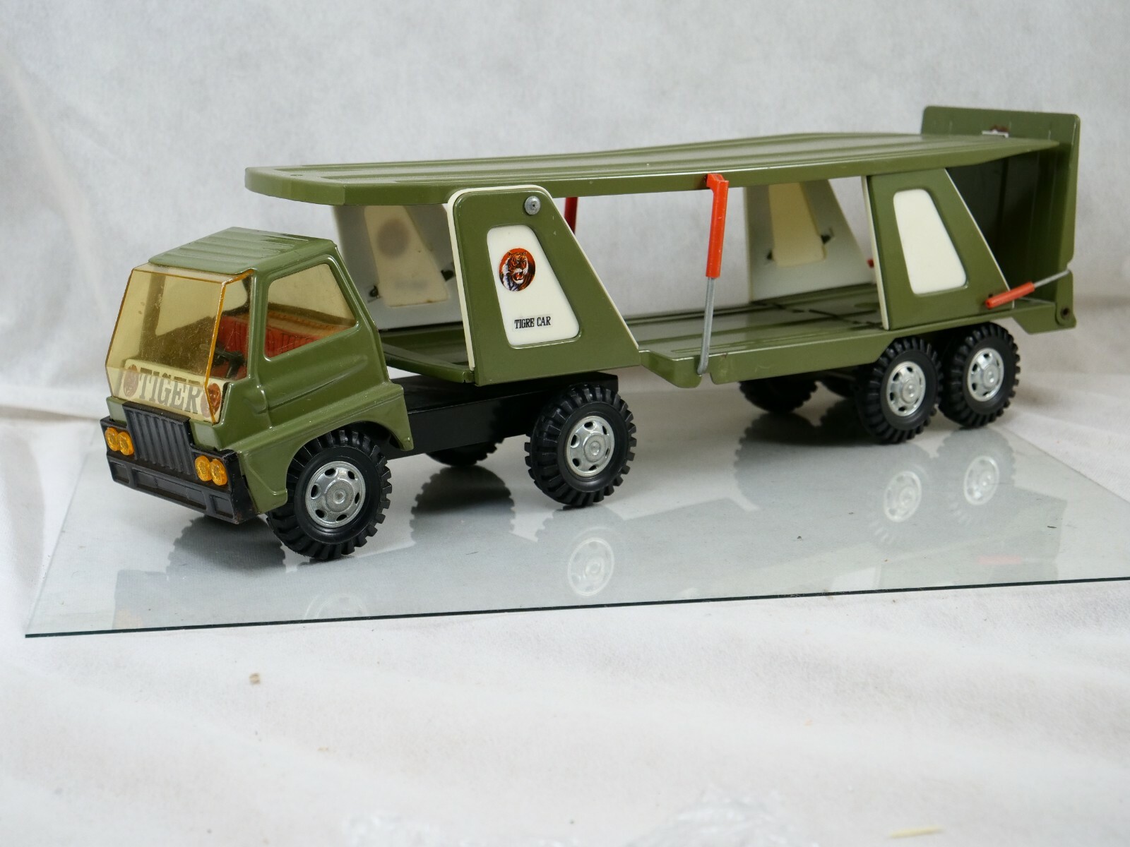 Gozan Spain Truck TIGER Car Transport Tinplate Cars 54 cm | eBay