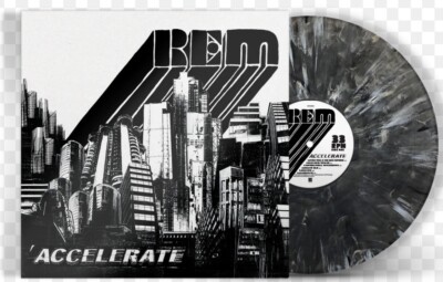R.E.M. Accelerate LP Record - Black And White Marble Ltd LP Vinyl REM ...