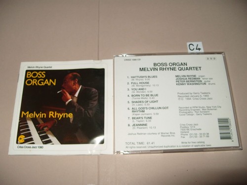 Melvin Rhyne Boss Organ (1994) cd is Ex / Inlays vg/Booklet has Tab ...