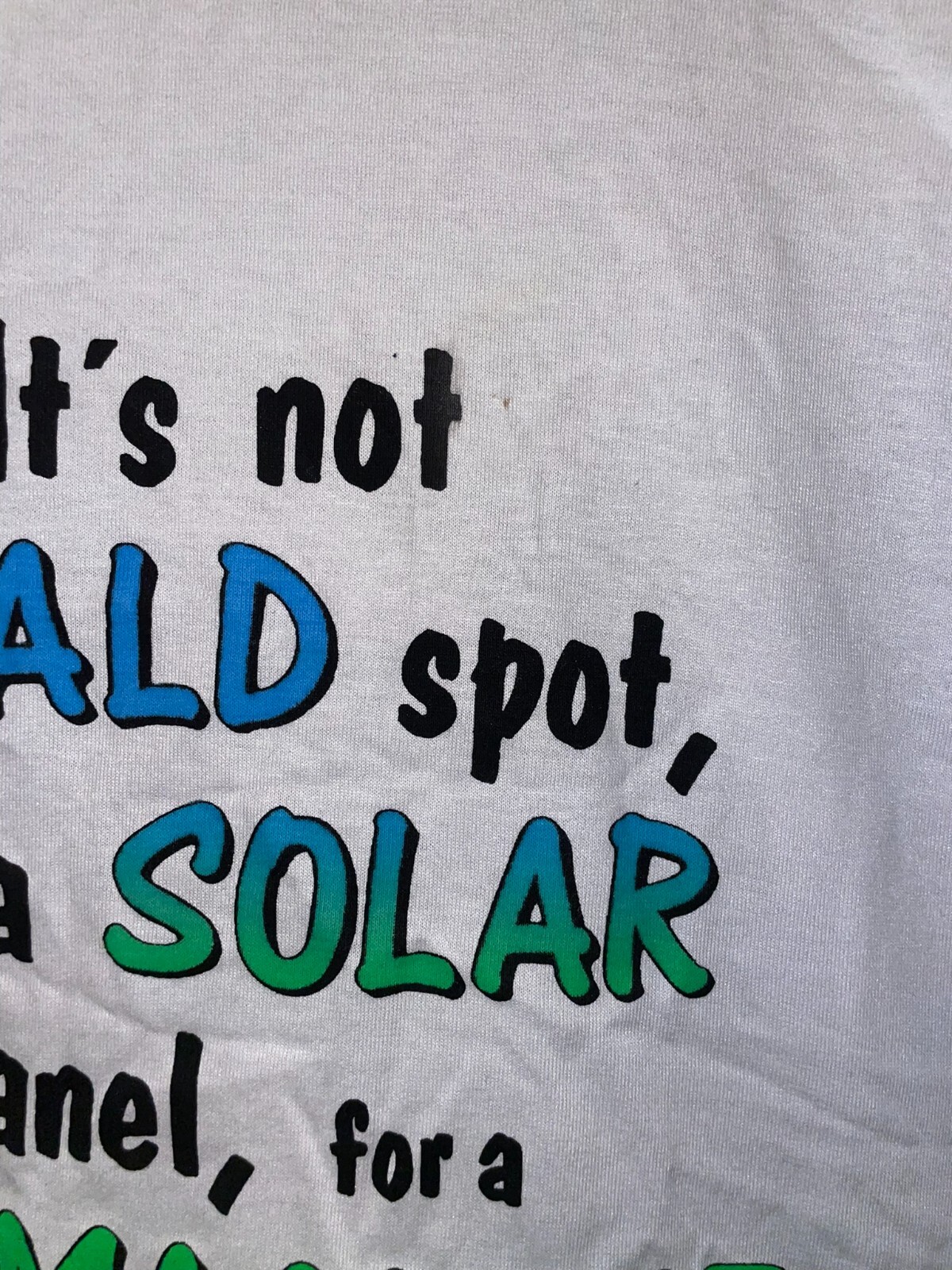 1989 Vintage Bald Spot Solar Panel Sex Machine Humor … - Gem