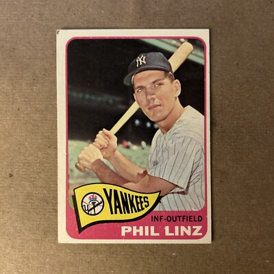 1965 Topps Baseball Phil Linz New York Yankees Card #369 | eBay