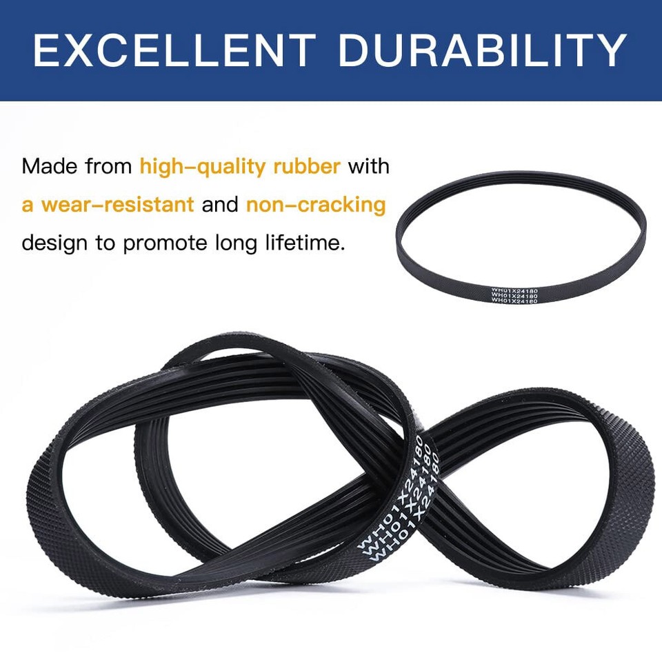 WH01X24180 Washer Drive Belt for GE 290D1101P002, AP6024314, PS11736832 ...
