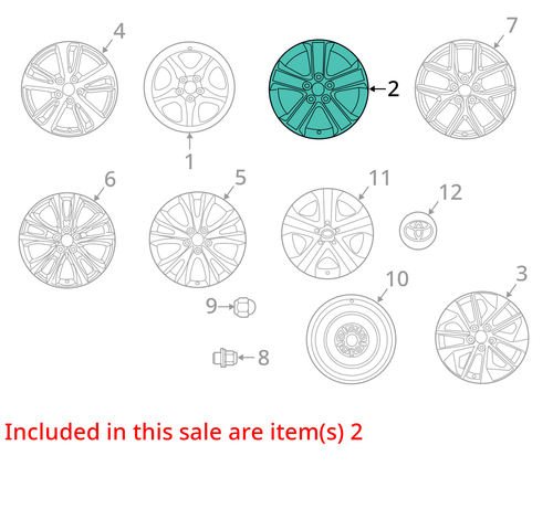 Factory OEM 17" Wheel Fits 2013-2015 TOYOTA RAV4 LE/XLE 4261142410 | eBay