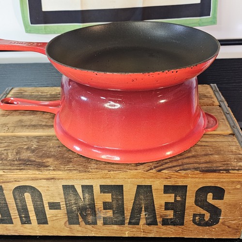 Le Creuset Signature Cast Iron 2 In 1 Pan #26 Orange Red Flame 3qt 25cm ...