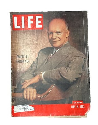 Life Magazine July 21 1952 President Dwight D. Eisenhower ~ 1950s ...