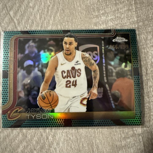 2025-26 Topps Chrome Jaylon Tyson Green Basketball Refractor/199 | eBay