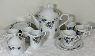 Eschenbach Bavaria Germany Tea Set for 6 – Violet Floral Vintage ...