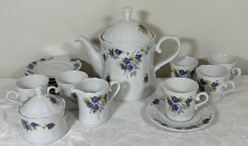 Eschenbach Bavaria Germany Tea Set for 6 – Violet Floral Vintage ...