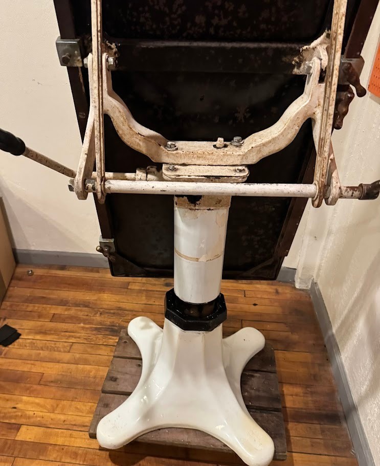 Embalming Table Porcelain Cast Iron Antique Funeral Mortuary Medicine ...