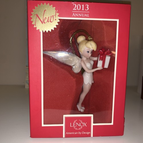 Lenox TINKER BELL PIXIE PRESENT Disney 2013 Tink Annual Ornament - NIB ...