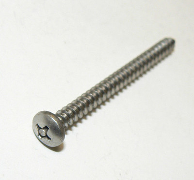 #8 x 2" Pan Head Phillips-Pin Security S/S Sheet Metal Screws - 25 Pcs ...