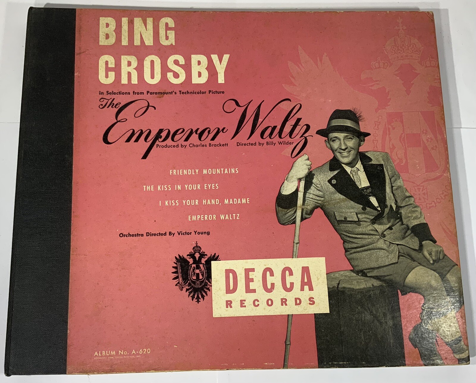 Bing Crosby The Emperor Waltz Vinyl Record Set Decca Records A-620 | eBay