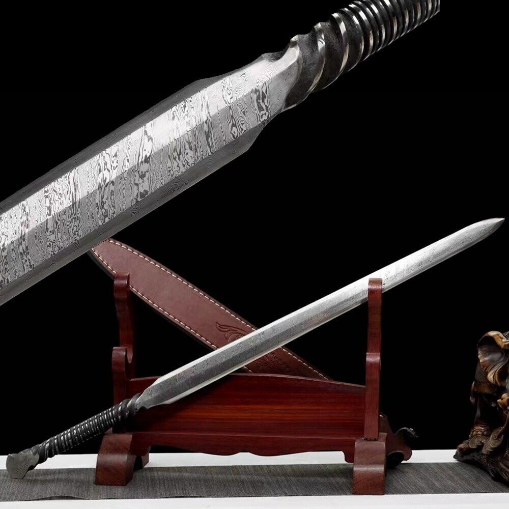 Zombie Tactical Katana FULL TANG Blue Blade MACHETE Tactical Katana