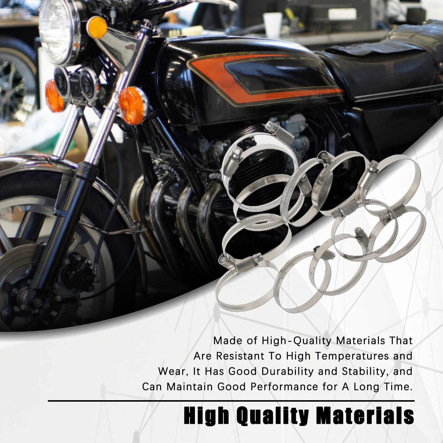 12x Carb Carburetor Intake Boot Insulator Clamps Bands Kit for Honda ...