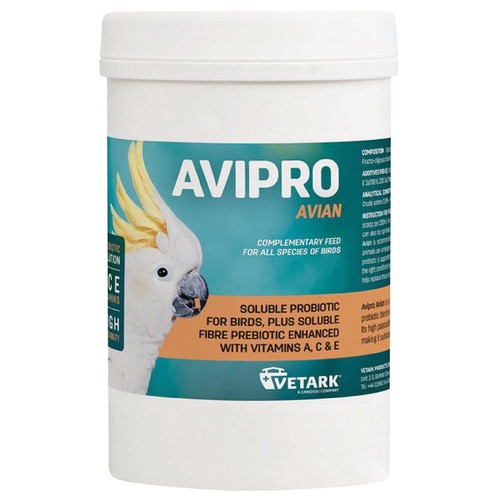 Vetark Avipro Avian Bird Prebiotic & Probiotic Supplement Healthcare ...