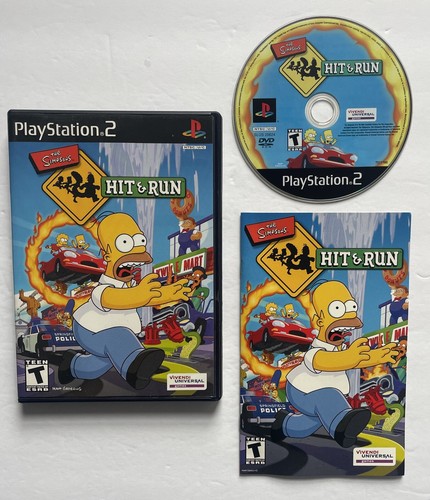 The Simpsons Hit & Run PS2 PlayStation 2 + Reg Card - Complete CIB ...