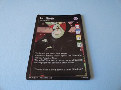 Neopets- Dr. Sloth - 2004 Neopets Holo - Card 4/100 | eBay Australia