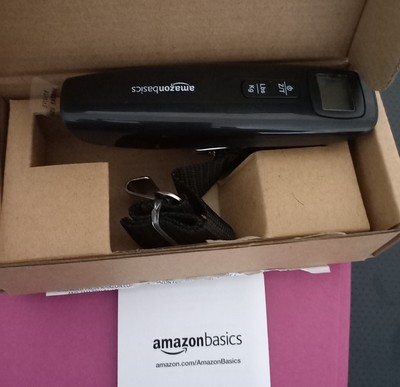 Amazon Basics Portable Digital Luggage Weight Scale One Size Black | eBay