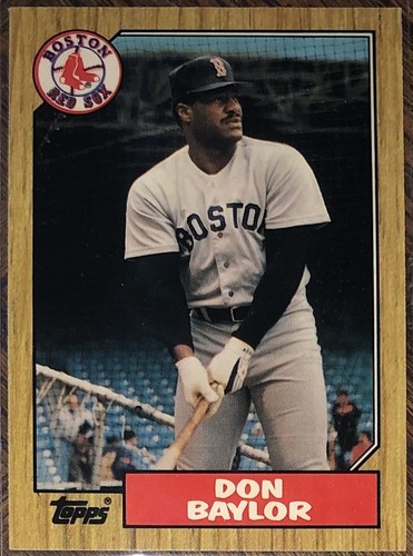 1987 TOPPS TIFFANY DON BAYLOR CARD BOSTON RED SOX | eBay