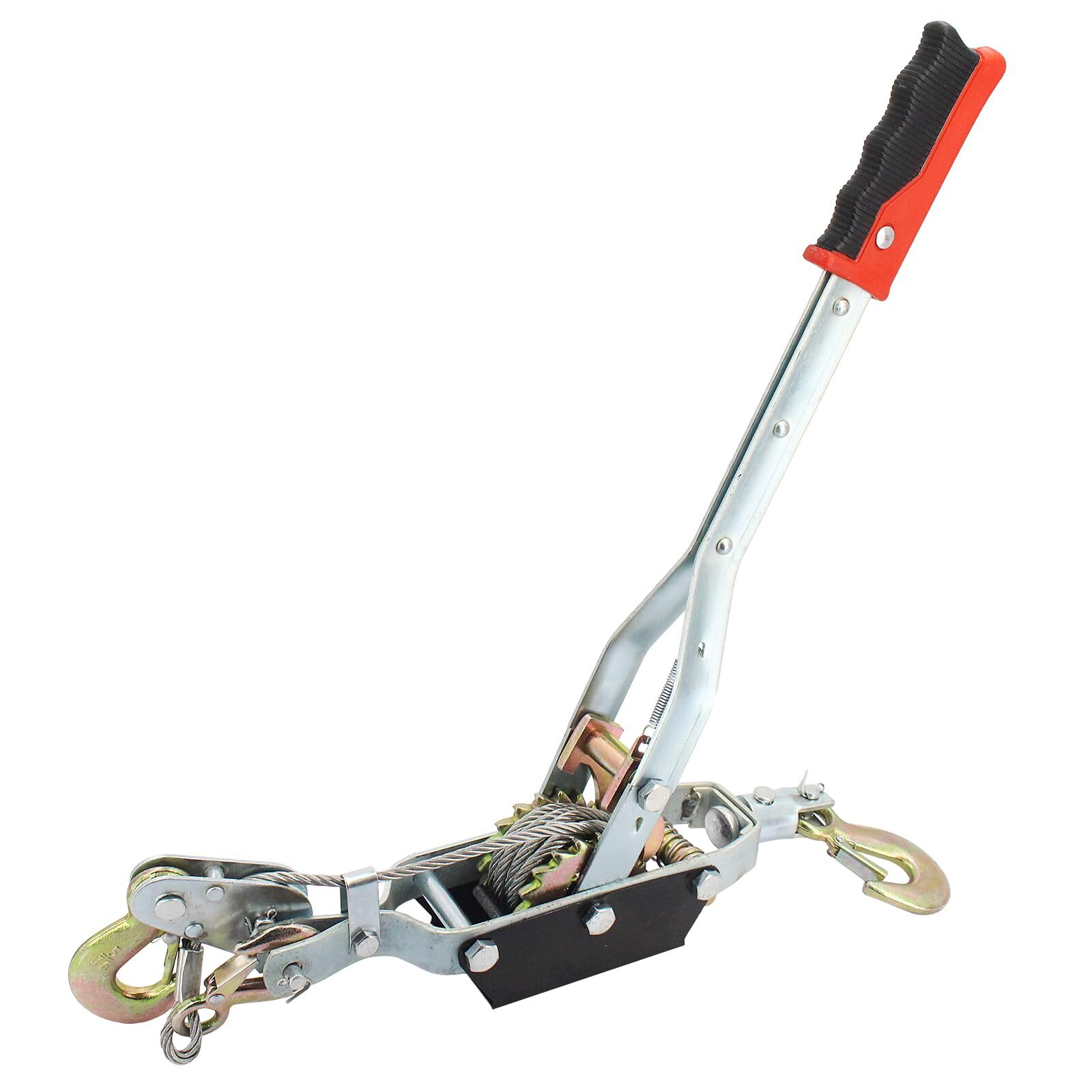 Heavy Duty 5T Come Along Hand Gear Power Puller Steel Cable with 3 Hook ...