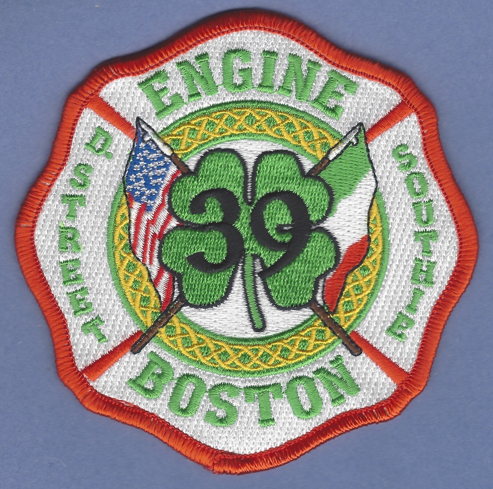 BOSTON ENGINE COMANY 39 FIRE PATCH SHAMROCK | eBay
