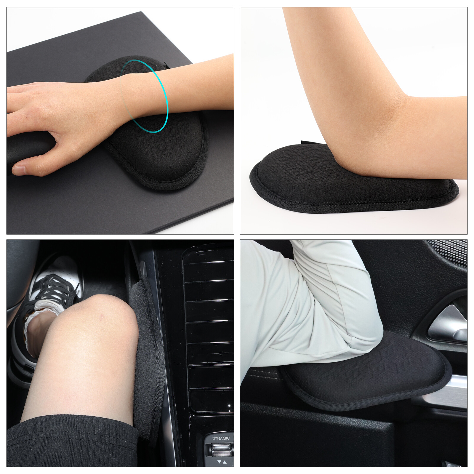 Gel Car Center Console Knee Leg Elbow Cushion Pad Armrest Support Mat ...