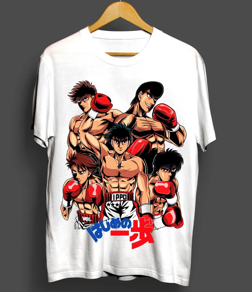 Hajime No Ippo T-shirt Kamogawa Boxing Gym Ippo Makunouchi Kbg Sport ...