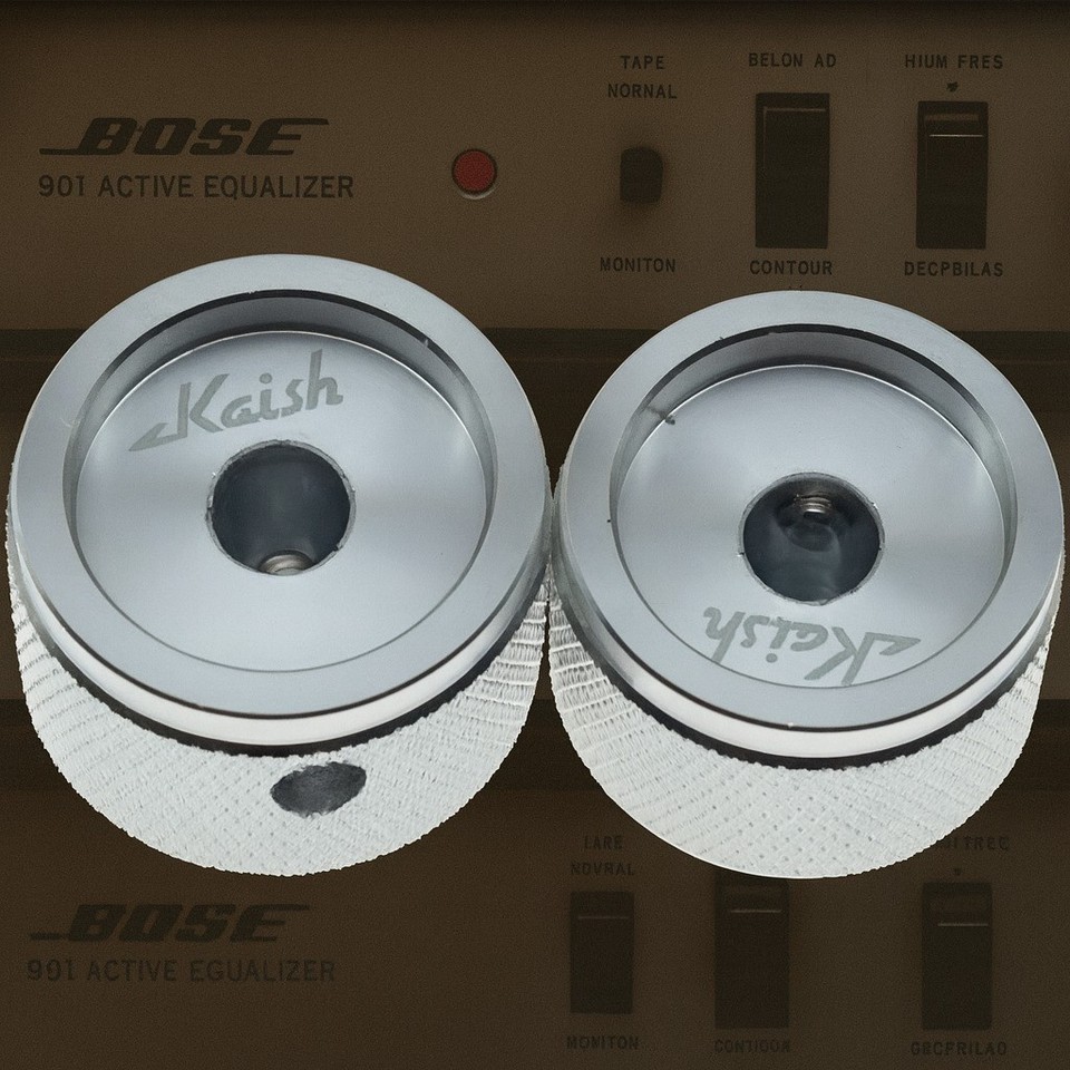 Bose 901 Equalizer Knobs CNC Aluminum Silver Vintage Replacement Set ...