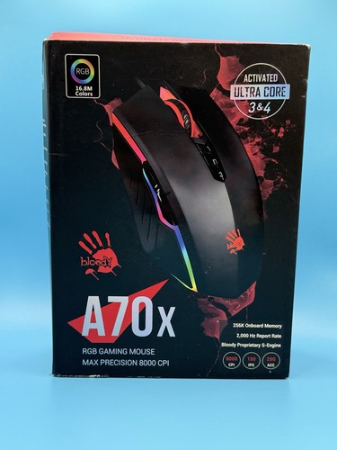 Bloody A70x Optical Gaming Mouse with Light Strike (LK) Switch & Scroll ...