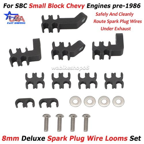 18pcs Spark Plug Wire Separator Loom Kit 8mm For Chevy Small Block ...
