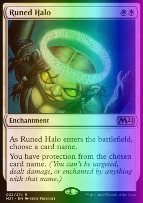 Magic the Gathering MTG Runed Halo (32) Core Set 2021 NM FOIL | eBay