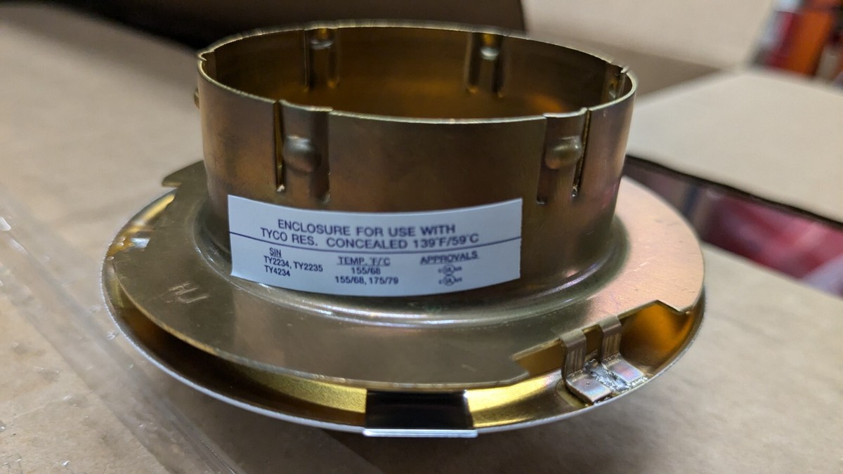 Tyco Concealed Sprinkler Head Cover Plate