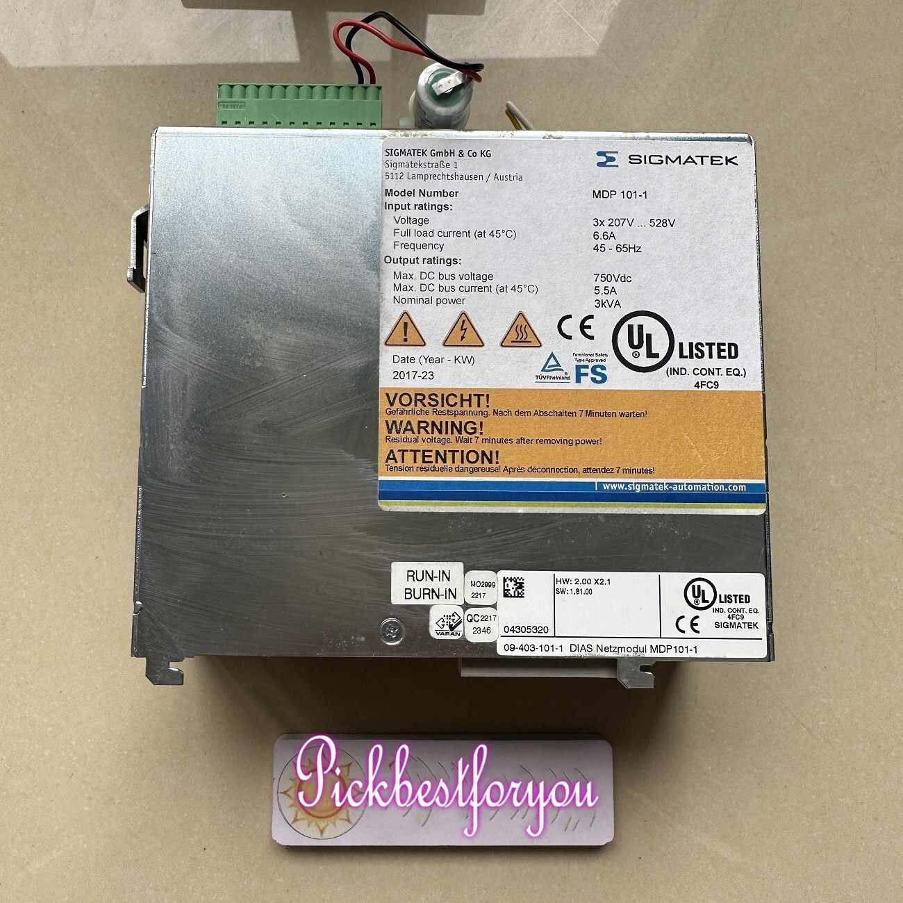 1PC used SIGMATEK MDD 111-1 MDD111-1 SHIP EXPRESS 90days Warranty ...