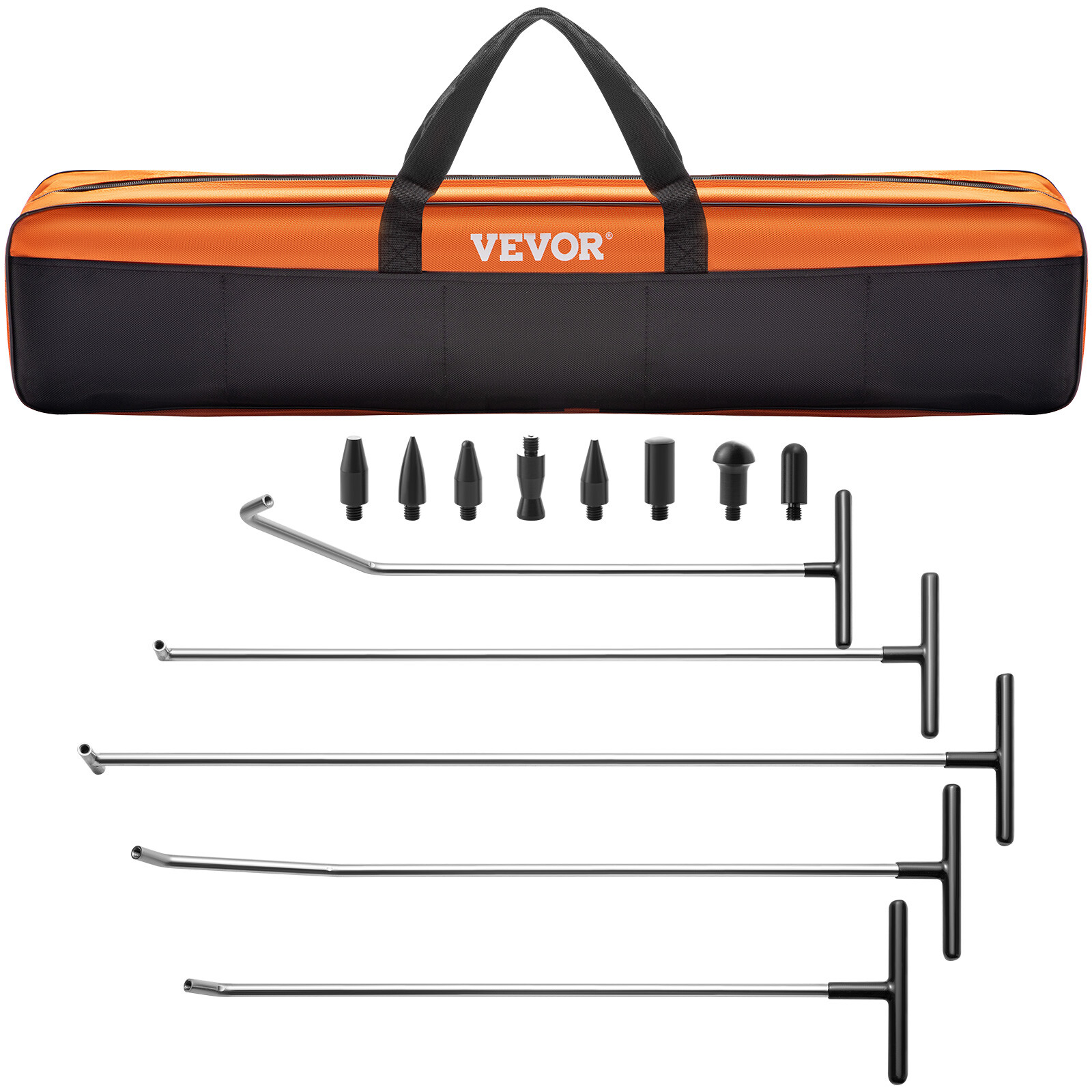 VEVOR 5Pcs Dent Puller Rods Paintless Repair Tools Removal Auto Body ...