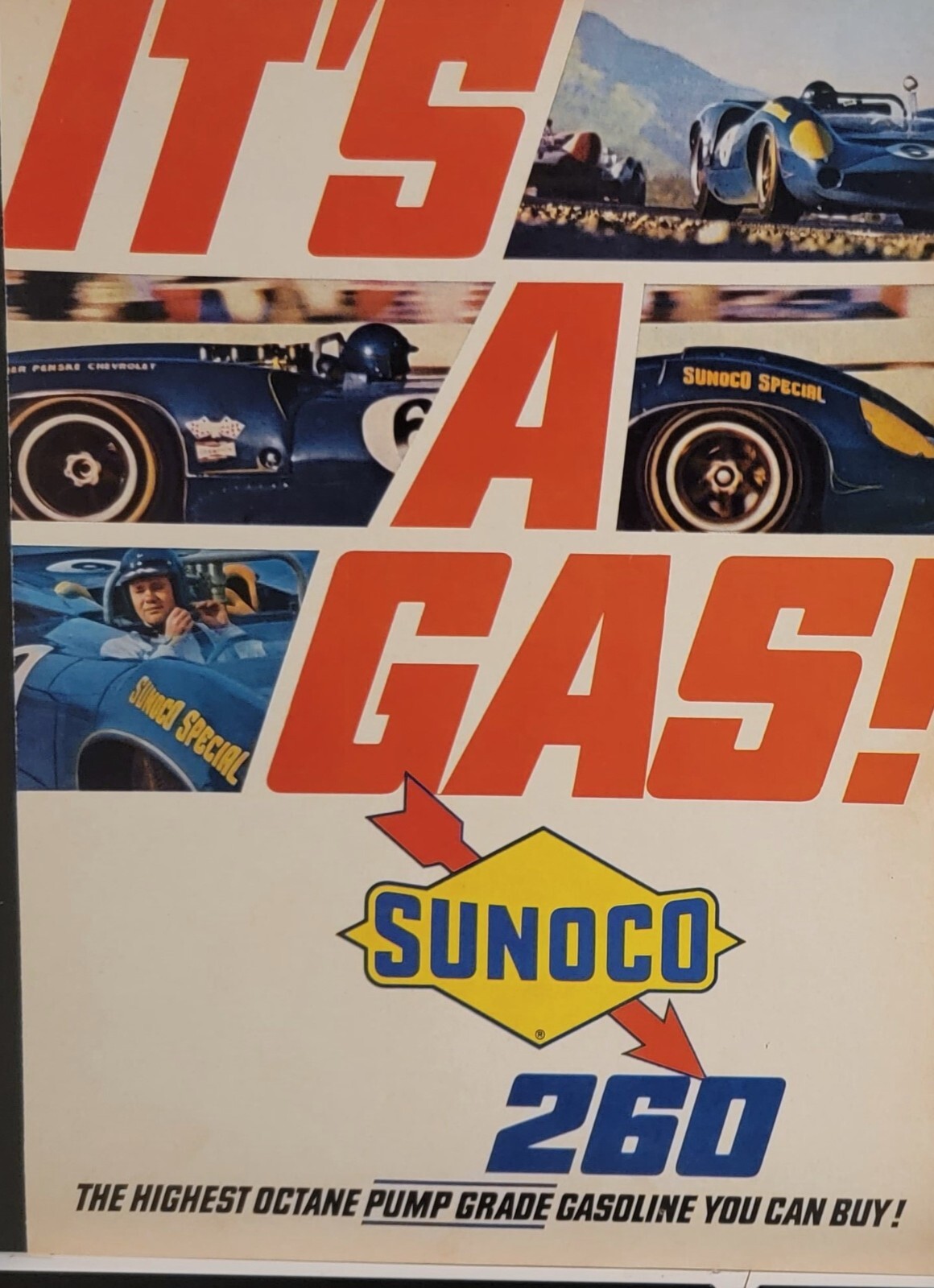 1973 Sunoco 260 Gas Fuel High Octane Print Ad | eBay