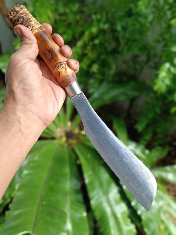 handmade Parang Machete Hunting Rambo knife 8.7” forged blade, Bamboo ...