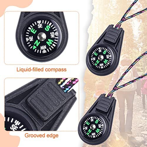 25 Pack Compass for Kids Compass Hiking, Mini Compass Survival, 10pcs ...