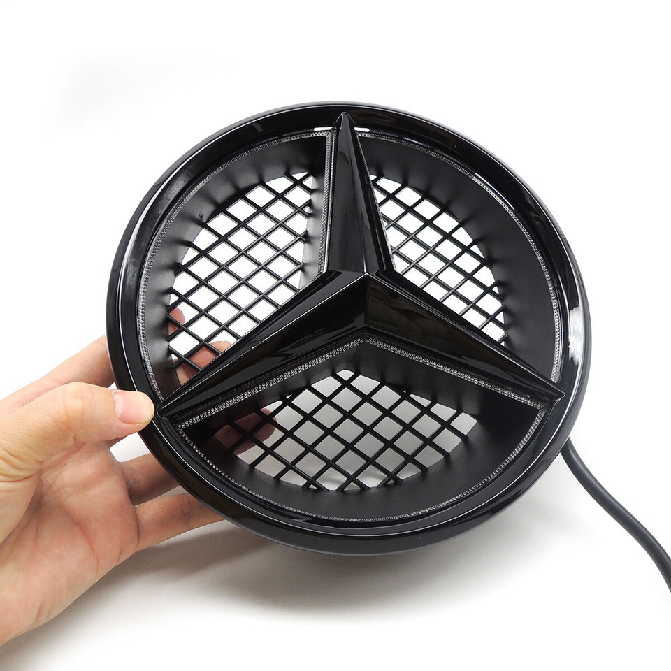 Glowing Car Led Emblem Star Logo Light For Mercedes Benz C GLK B Snap ...