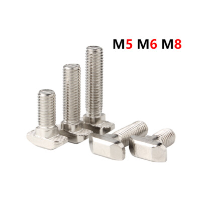 T-Bolt Carbon Steel T Bolts T-Slot T Head Bolt Hammer Screw M5 M6 M8 | eBay